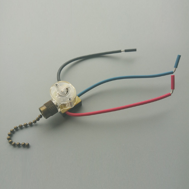 3pcs 3A/250V 6A/125V Zipper Switch 3 Wire Pull Chain Control Light ...