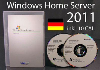 Microsoft Windows Home Server 2011 + 10 CAL Vollversion 64-Bit Box ...