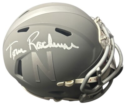 Nebraska Cornhuskers Tom Rathman Signed Slate Mini Helmet JSA Certified ...