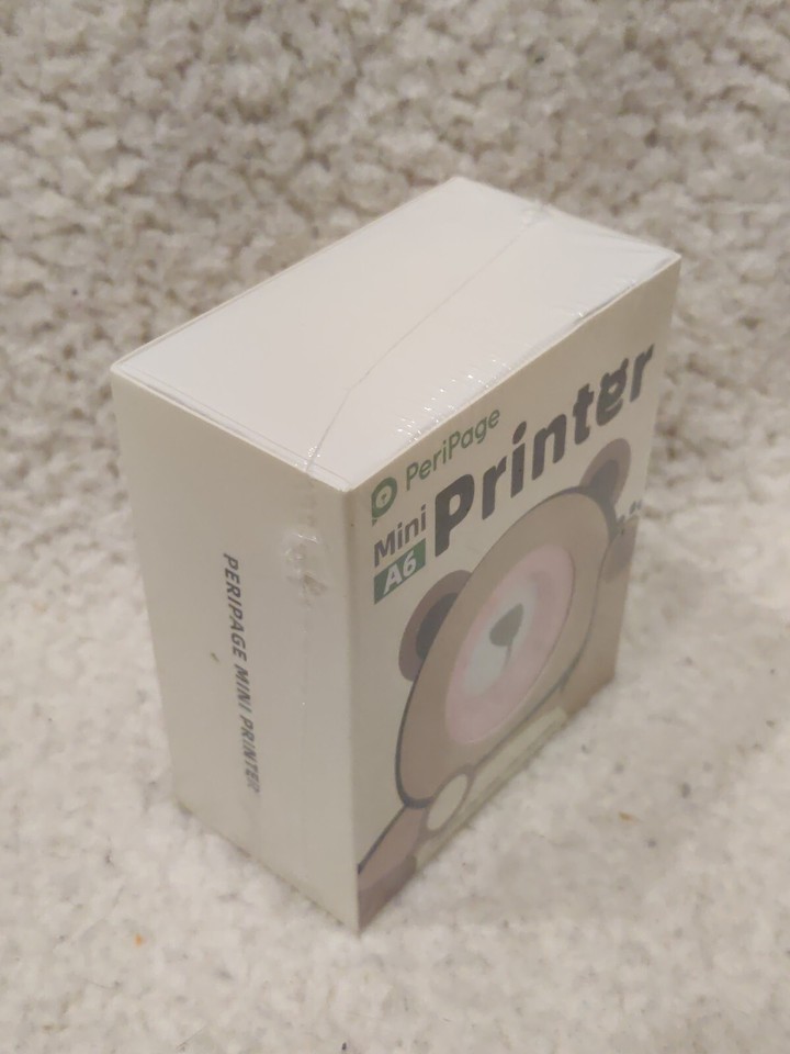 PERIPAGE Mini A6 Printer PINK Portable Bluetooth Wireless Thermal - New ...
