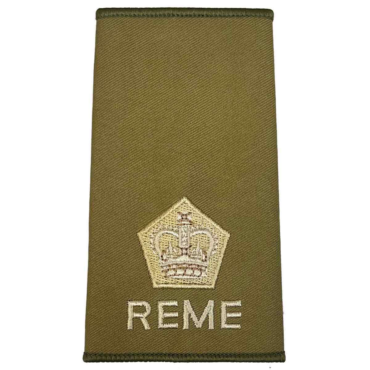 REME Olive Green Rank Slides (Pair) | eBay UK