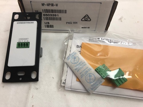 Crestron Media Presentation Wall Plate Cresnet White MP-WP190-W NEW in ...