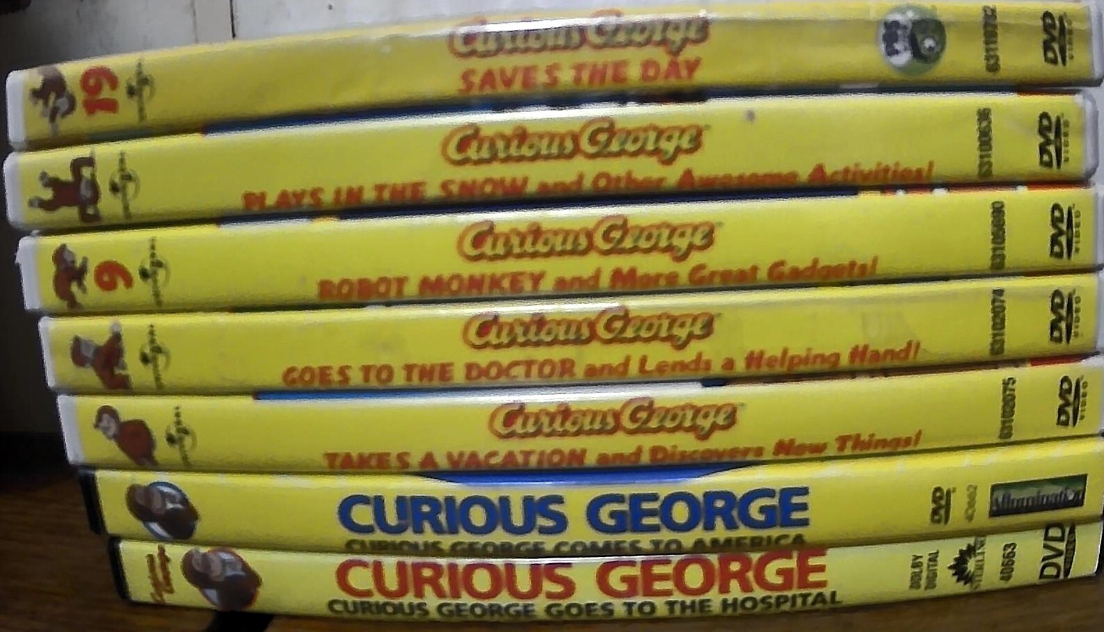 Curious George Set of 7 DVDs | eBay