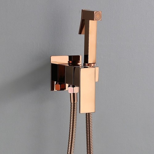Douche Rose Gold Sprayer Shower Tap Bidet Toilet Washer Hot&Cold Mixer ...