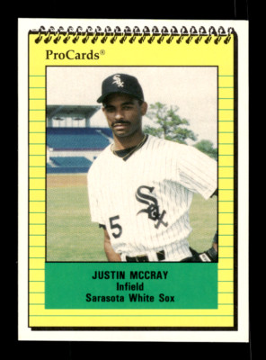 1991 Pro Cards # 1119 Justin McCray Card (ML) Sarasota White Sox | eBay