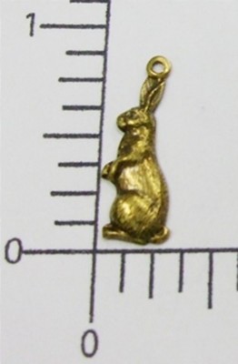 42023 4 Pc Brass Oxidized Sitting Rabbit Charm Jewelry Finding | eBay