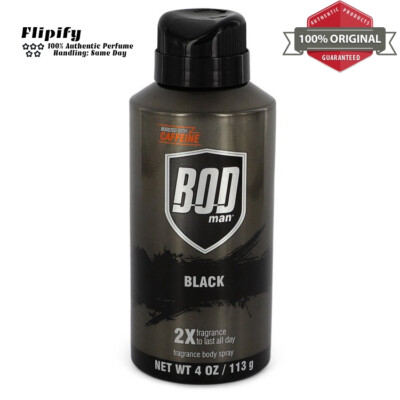Bod Man Black 4 oz Body Spray for Men by Parfums De Coeur | eBay