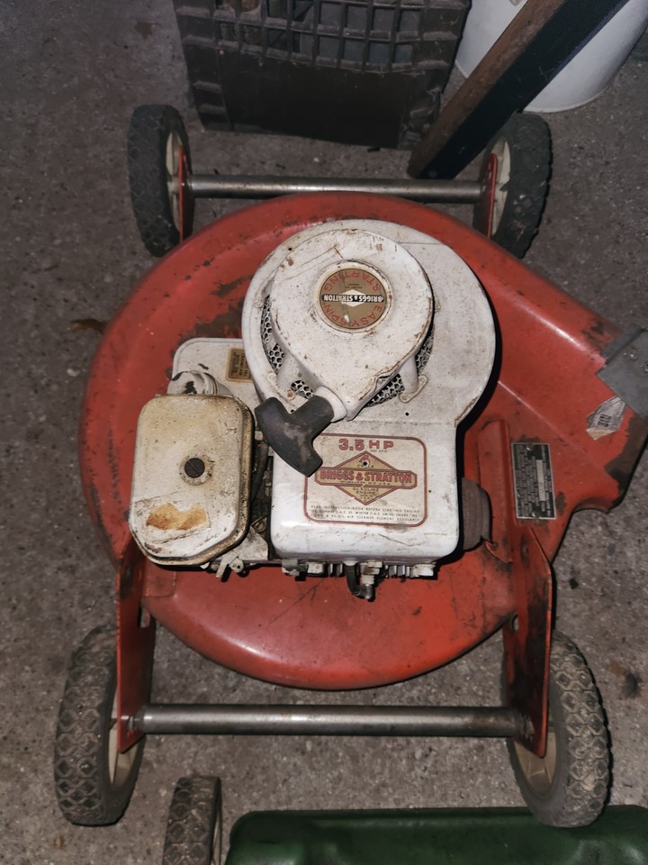 Rare Turflite Huffy 21 Vintage Briggs 3.5 Hp Push Mower Orange Usa ...
