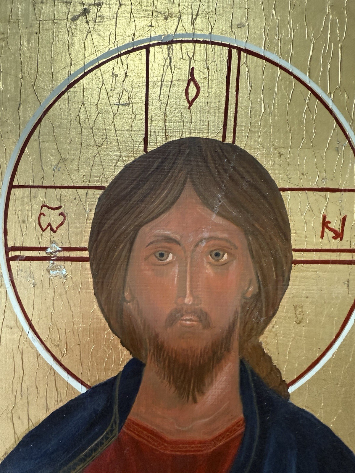 Orthodox Icon of Christ Pantocrator – Hand Painted on Wood – Gold Leaf ...