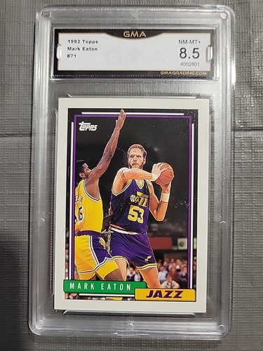 1992 Topps Basketball #71 Mark Eaton GMA NM-MT+ 8.5 | eBay