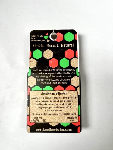 PORTLAND BEE BALM 3 pack Beeswax Lip Balm - Soothing, Better than Burts ...