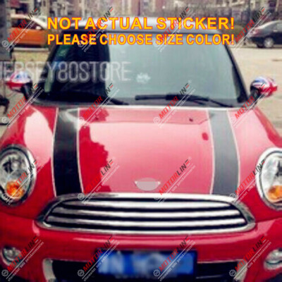 DIY(not precut) 2 pcs Stripes Decal Sticker For Mini Cooper etc.. | eBay