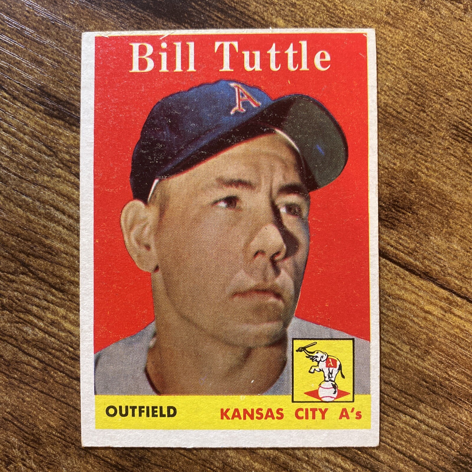 1958 Topps Bill Tuttle Kansas City Athletics #23 Baseball Card | eBay