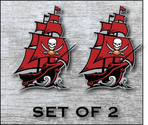 Tampa Bay Buccaneers Bucs Sticker Decal Vinyl SET OF 2 Cornhole Truck ...