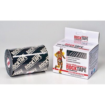 MILS Rock Tape Mini Big Daddy Kinesiology Tape 4" X 16.4' Black With ...