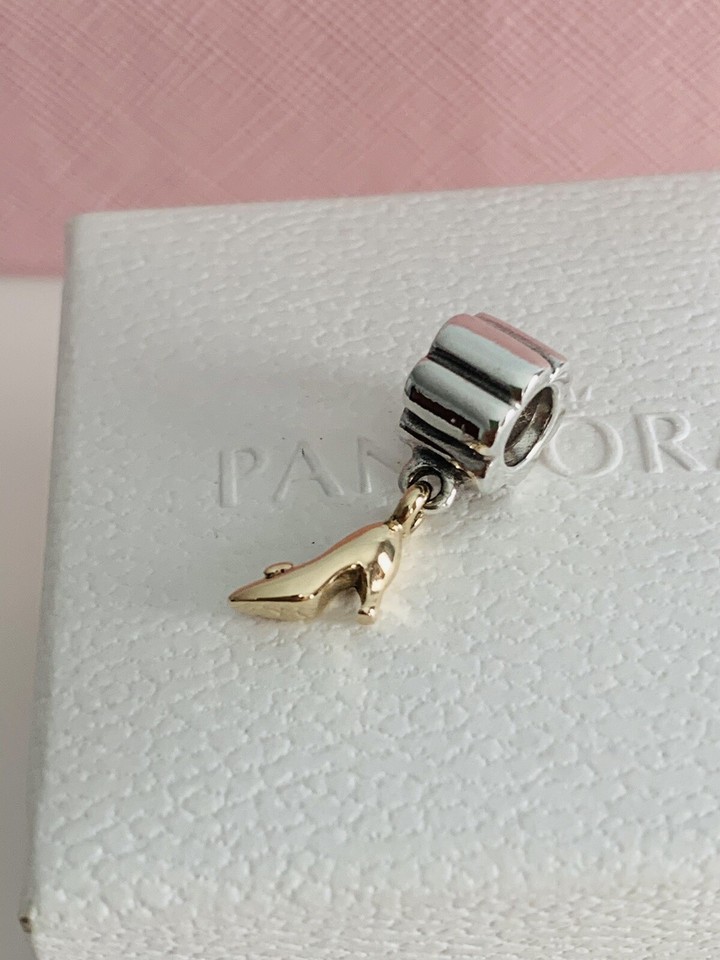 Pandora Sterling Silver&14k Gold Dangle Stiletto High Heel Bead 790349 ...