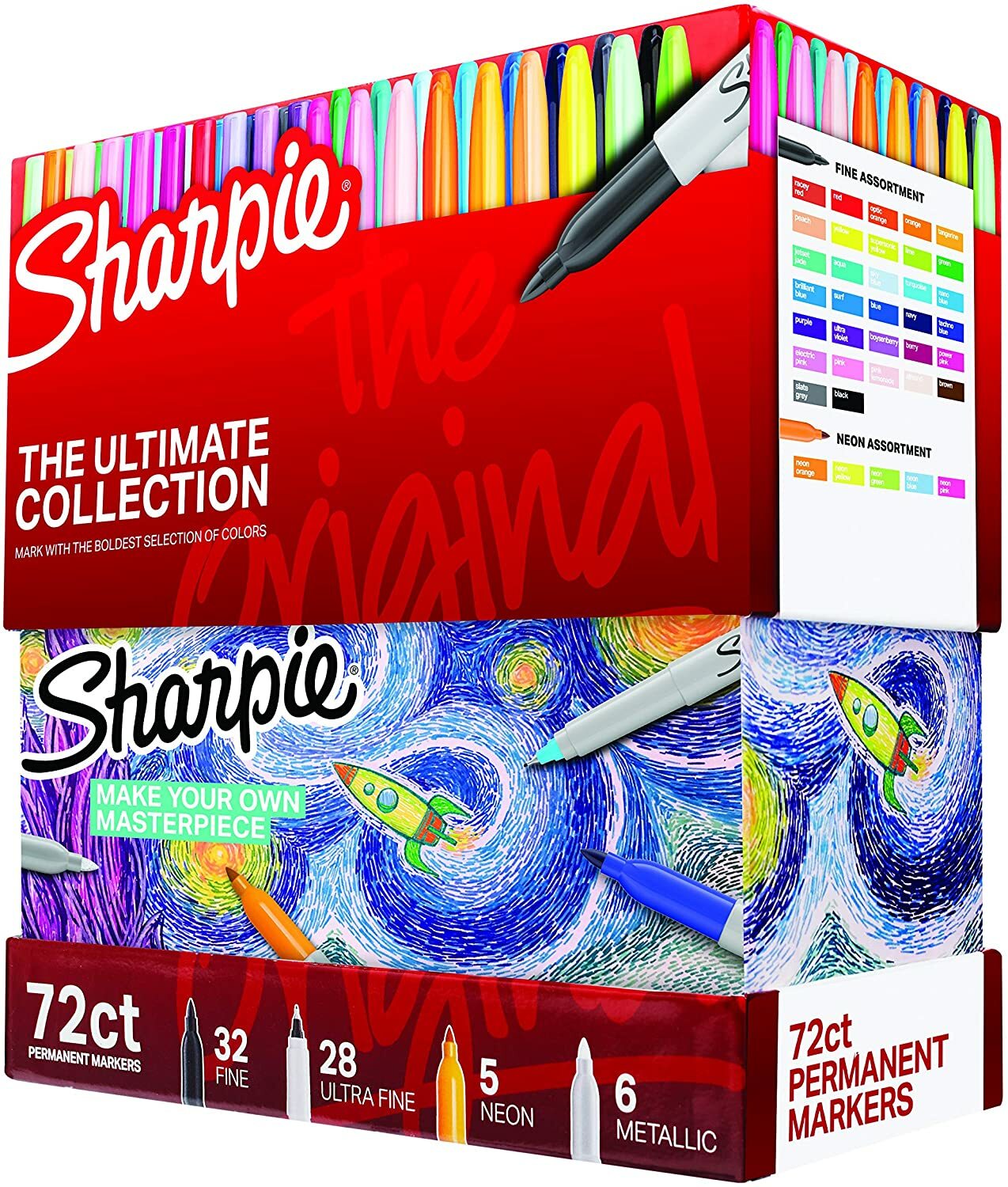 Sharpie Permanent Markers Ultimate Collection, Fine and Ultra Fine ...