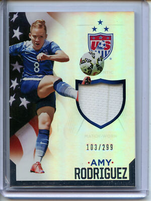2015 Panini USA Soccer National Team Box Set Jersey Amy Rodriguez #103/ ...