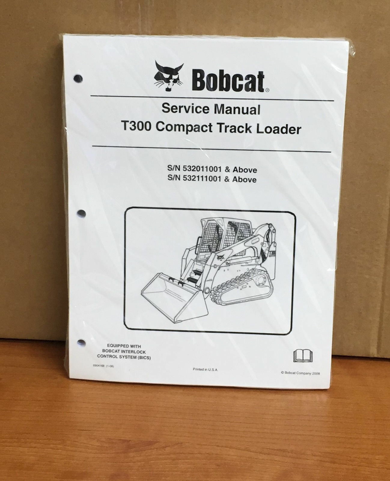 Bobcat T300 Track Loader Service Manual Shop Repair Book 3 Part ...