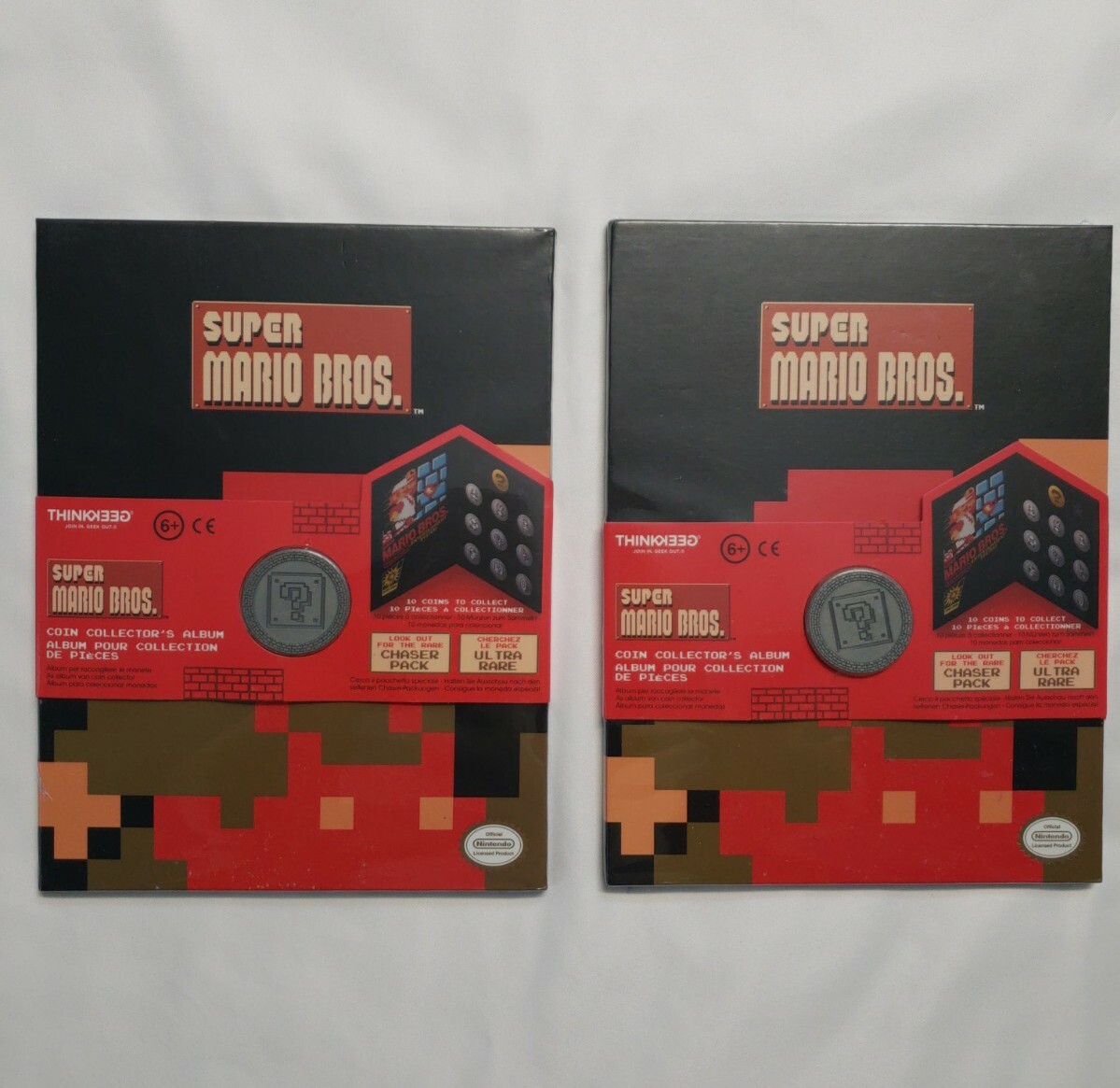 Lot of 2 Super Mario Bros Coin Collectors Album Nintendo ThinkGeek New ...