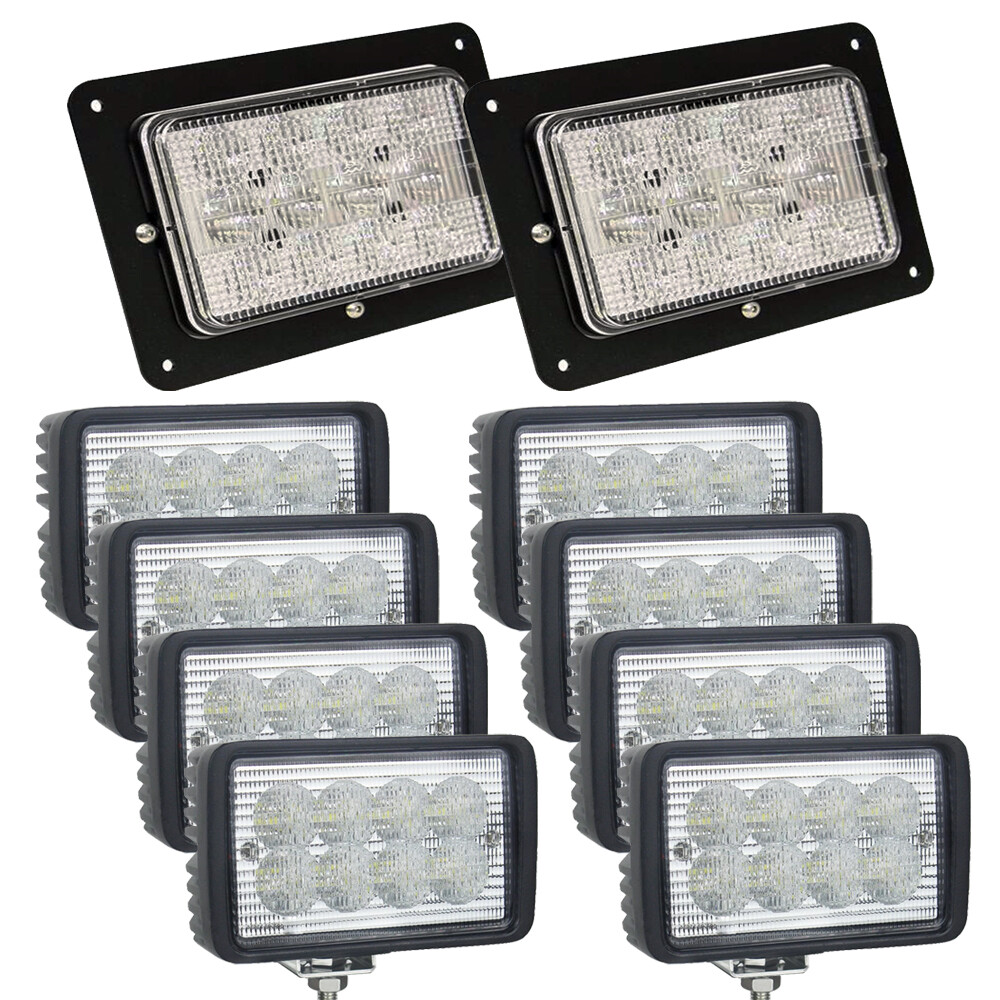 Complete Led Work Light Kit 10pcs For Case IH Steiger 9100-9300 Series ...