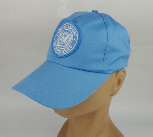 UNITED NATIONS PEACEKEEPING FORCES BLUE BASEBALL CAP PKO UN BLUE HAT ...