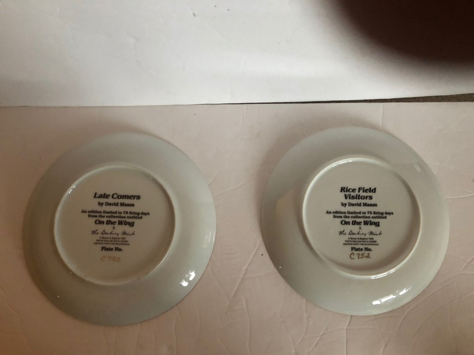 Set of 2 David Maass Collector Plates Ducks Danbury Mint Numbered | eBay