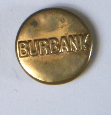 Bb BURBANK OVERALL old BUTTON Wobble shank small | eBay