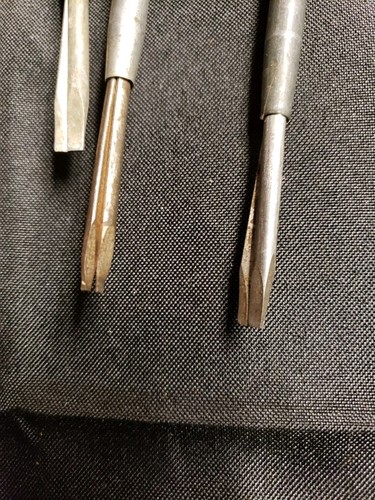 Read Lot Of 5 Vintage Slotted Screwdrivers Klein QUICK-WEDGE Early Metal Ring | eBay