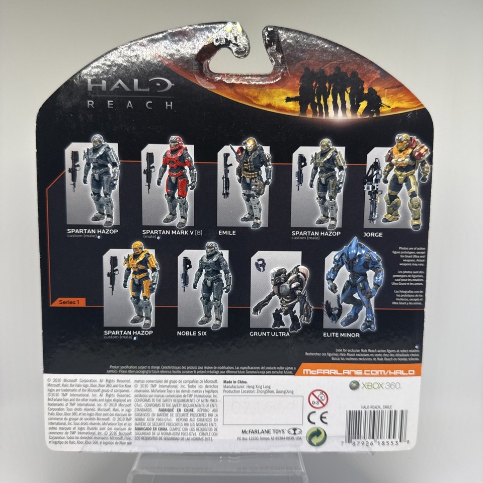 2010 Halo Reach Series 1 UNSC EMILE 6" Action Figure McFarlane Sealed ...