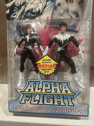 Rare Marvel's Famous Alpha Flight Northstar & Aurora 5" Figures Toy Biz ...