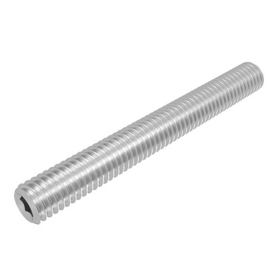 Perno filettato SECCARO con punta conica M6 x 50 mm acciaio inox V2A VA ...
