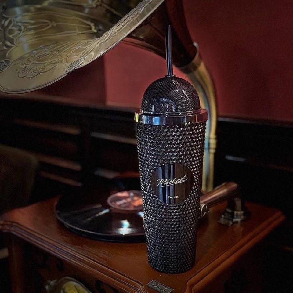 Michael Jackson 2026 Movie Microphone Cup 24oz. Brand New In hand ...
