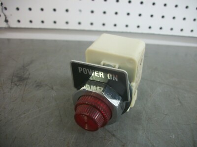 SQUARE D RED ILLUMINATED INDICATOR LIGHT 9001KM1 120VOLT | eBay