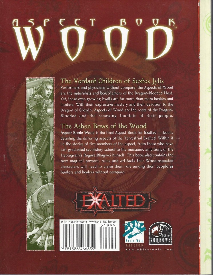 Exalted RPG Aspect Book Wood SC NEW White Wolf WW8844 | eBay