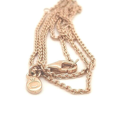 Authentic Pandora 925 Rose pendant Chain 580413-45 17.7" adjustable ...