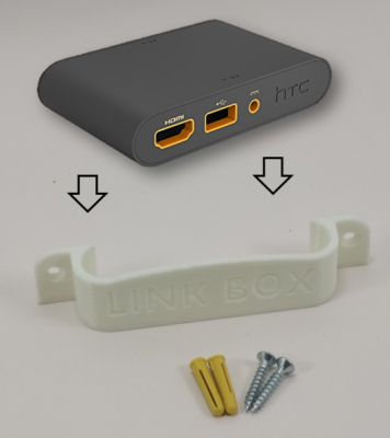 Wall Mount / Bracket For The HTC Vive Link Box In White | eBay