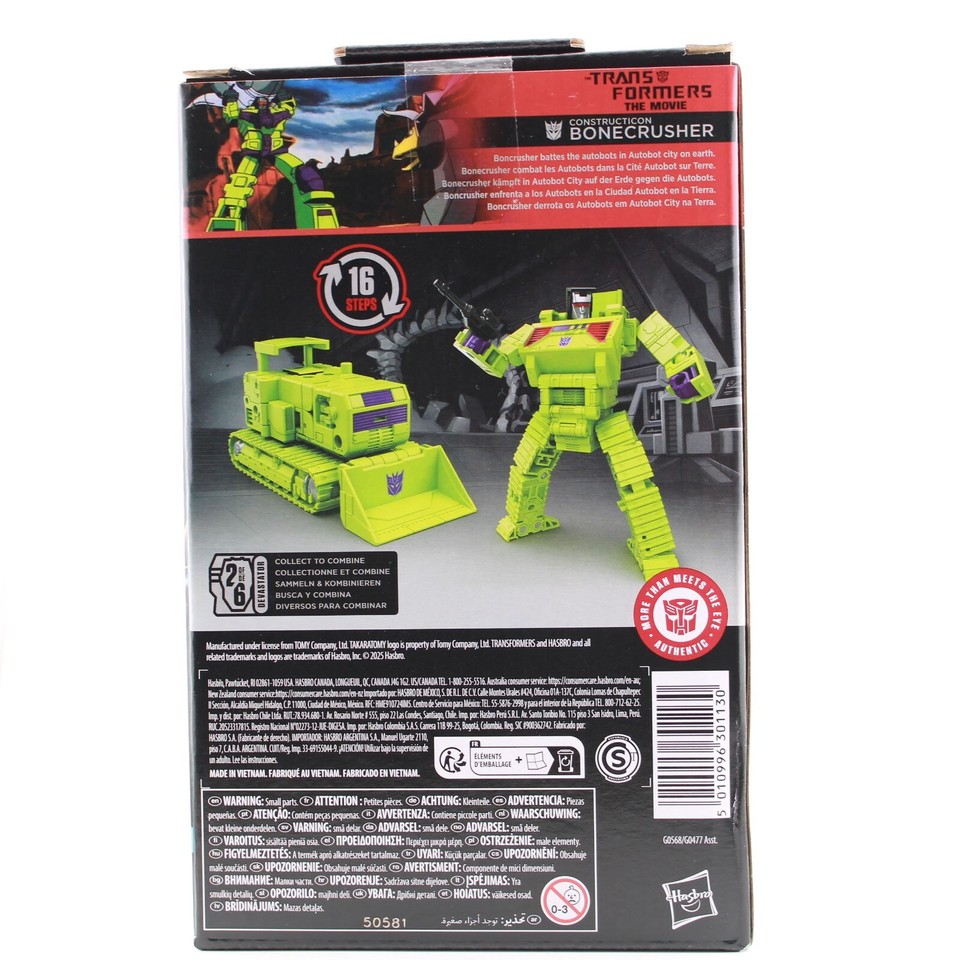 Transformers Studio Series 86 - Bonecrusher - Constructicon Devastator ...