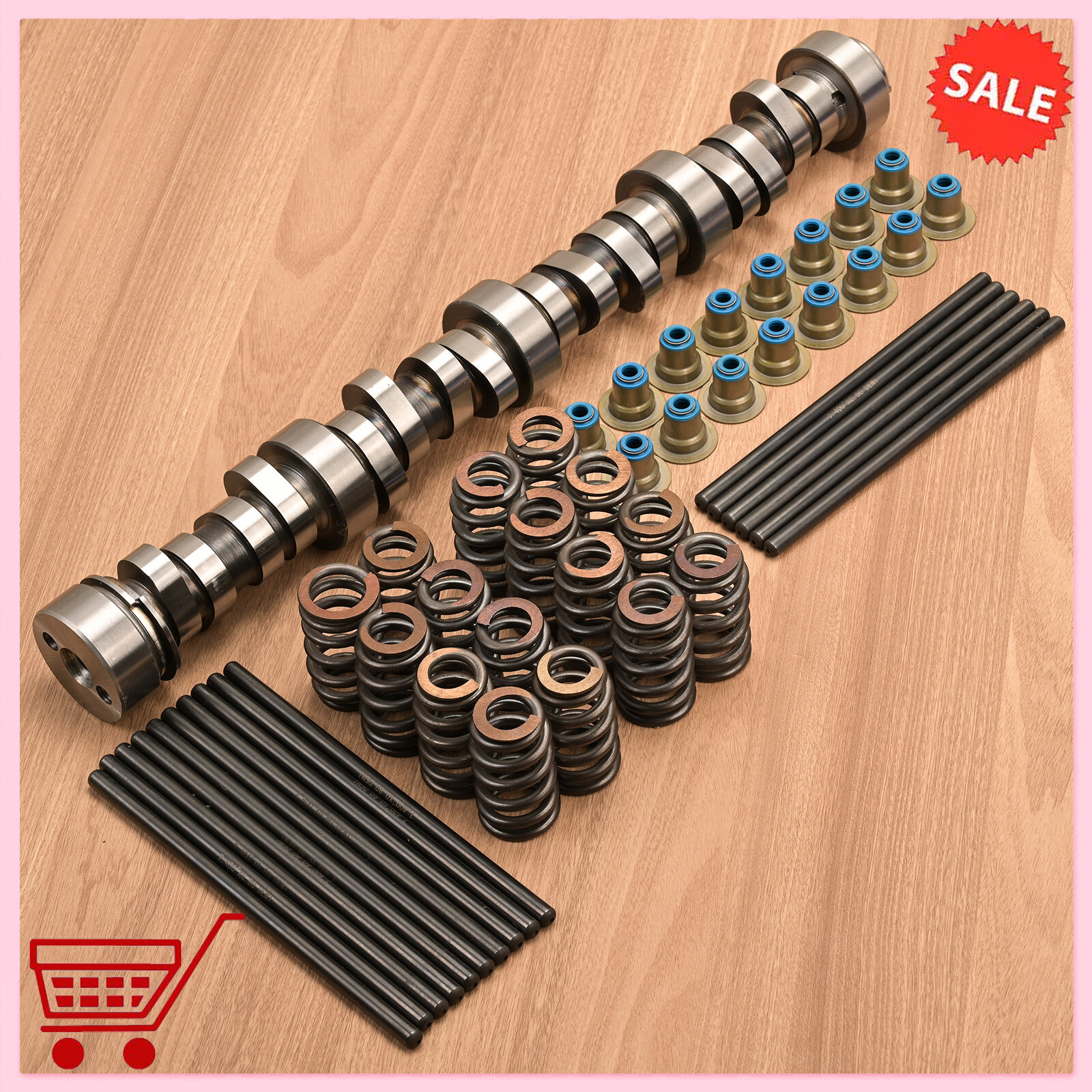 Stage 4 LS Turbo Cam Camshaft Kit w/ Pushrods for LS1 LS2 LS3 4.8 5.3 6 ...
