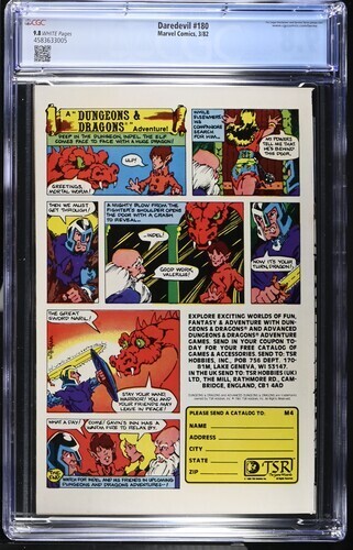 Daredevil #180 (1982) Bronze Age Frank Miller Kingpin CGC 9.8 EE115 | eBay
