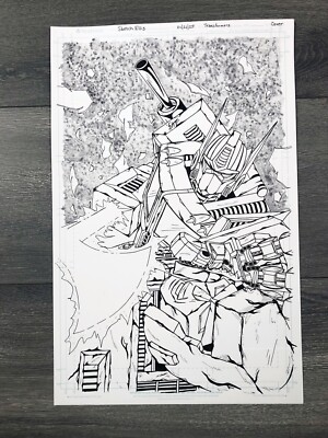 Original Art 11x17 Pencil & Inks for Transformers | eBay