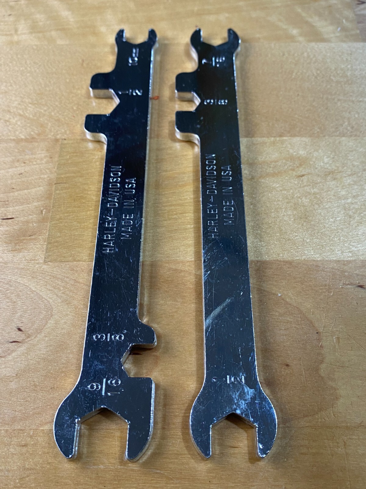 Harley Davidson Stainless steel multi size wrench 9/16, 3/8, 1/2, 7/16 & 10mm | eBay