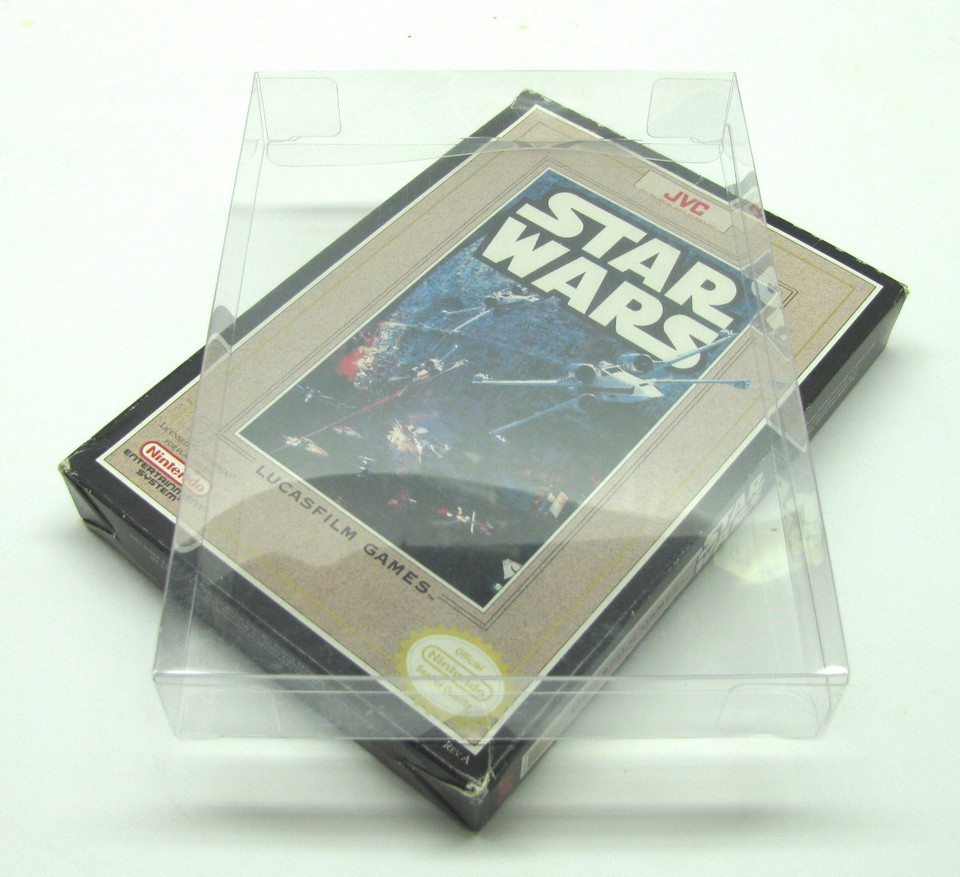 10x NINTENDO NES CIB GAME- CLEAR PLASTIC PROTECTIVE BOX PROTECTOR ...