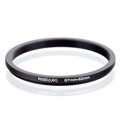 RISE(UK) 67mm-62mm 67-62 mm 67 to 62 Step down Ring Filter Adapter black | eBay