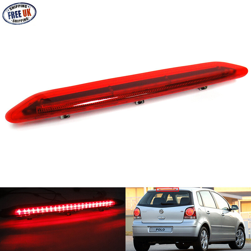 Red Lens LED High Level Third Brake Stop Light for 2002-09 VW Polo MK ...
