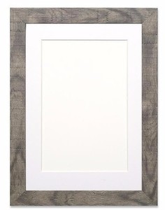 Shabby Chic Rustic/ Wood Grain Picture frame photo frame Grey With ...