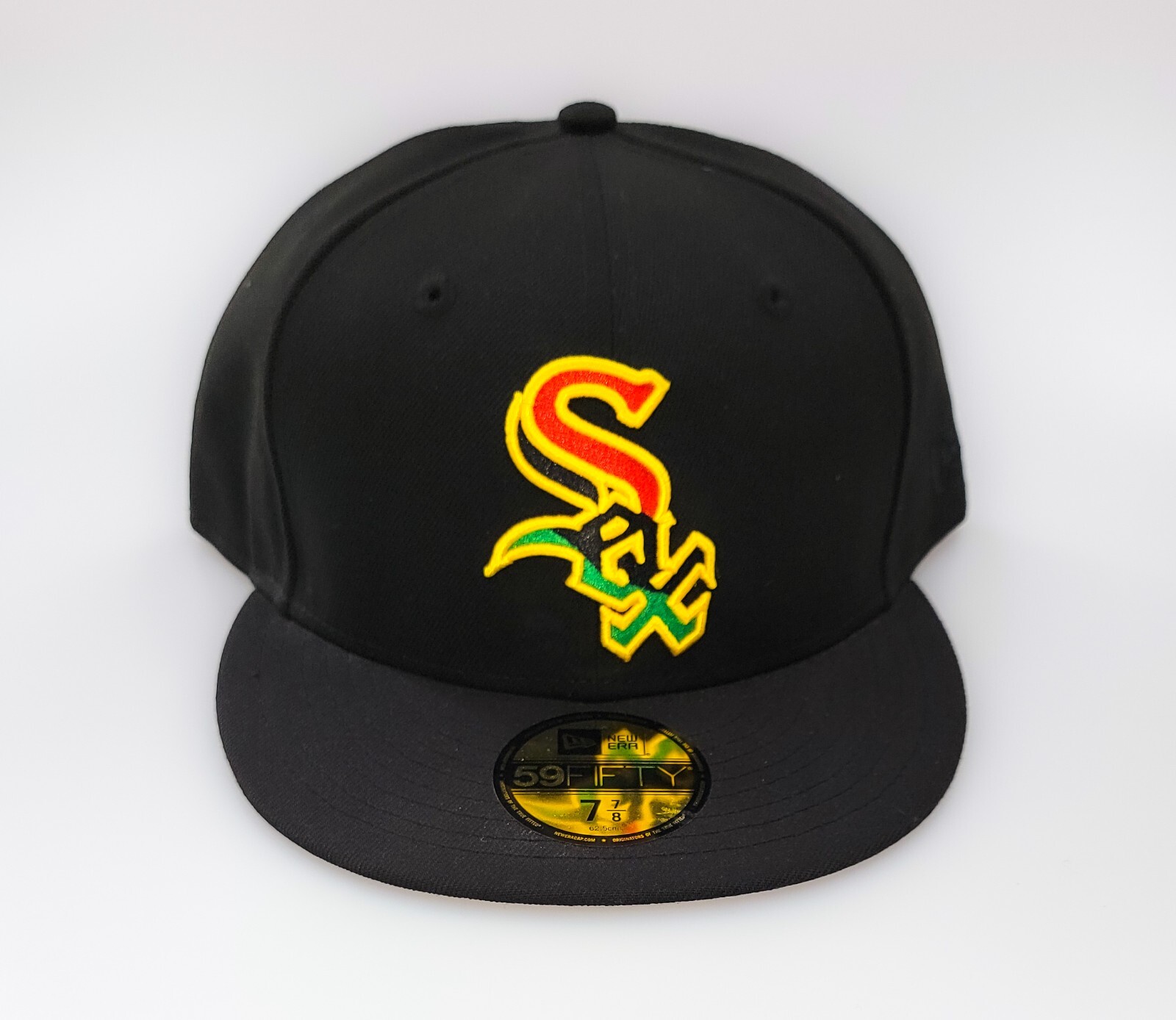 NWT Chicago White Sox 'RASTA' SOX New Era 59Fifty Fitted Hat Juneteenth ...