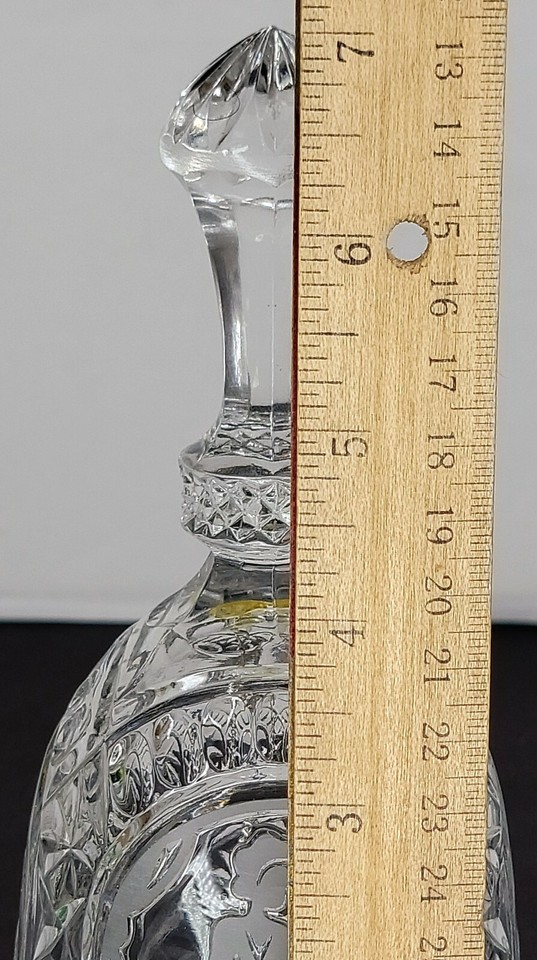 Bell Vintage Beautiful Etched Glass Bell My Lady Hand Mirror 7 in. Tall ...