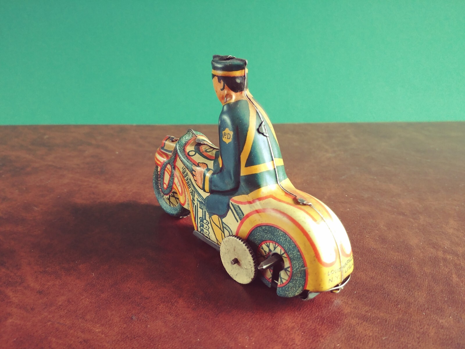 Marx Toys Tin Wind-up Mystic Police Motorcycle Tinplate | eBay