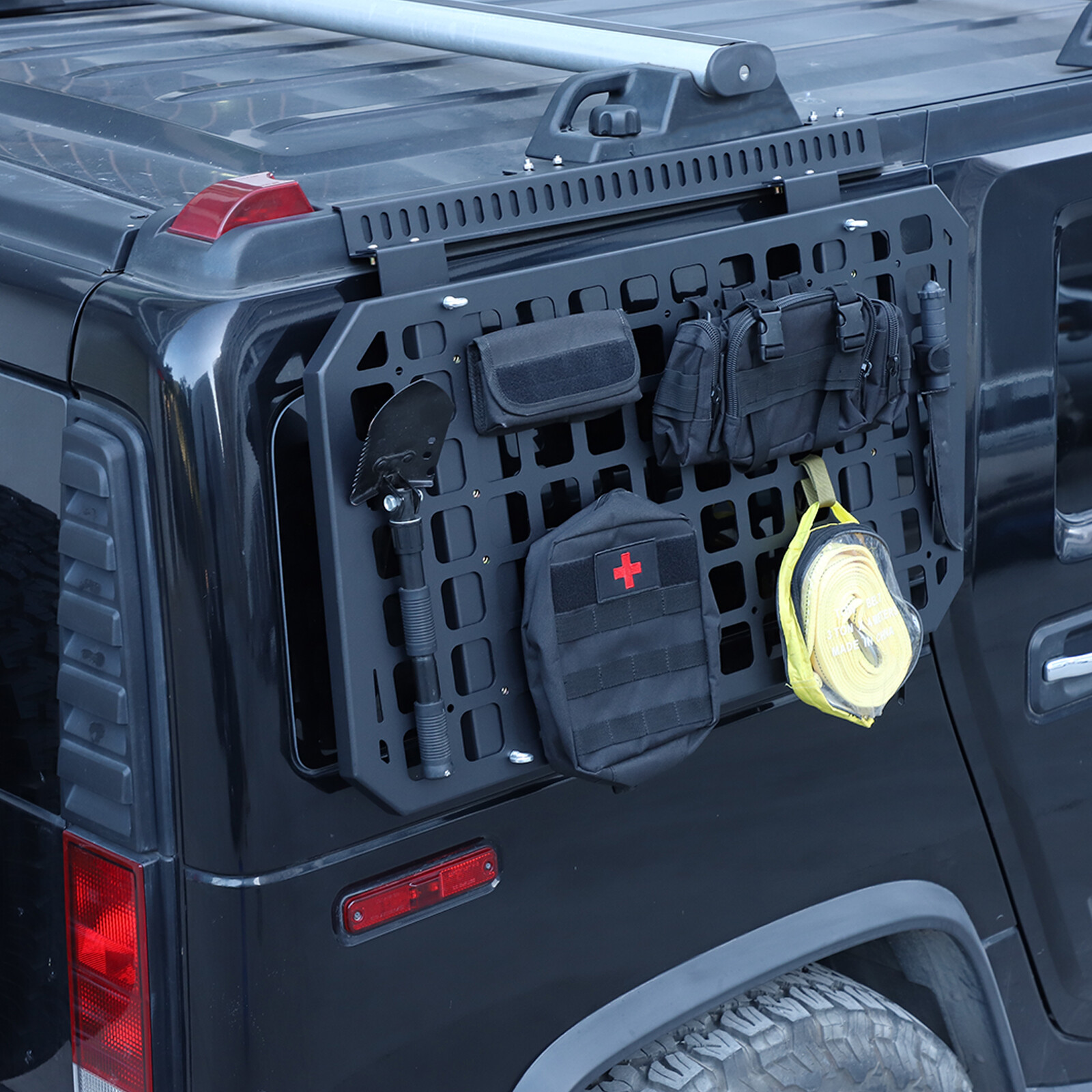 Molle Panel Passenger Side Trunk Window Armor Guard Fits Hummer H2 2003 ...